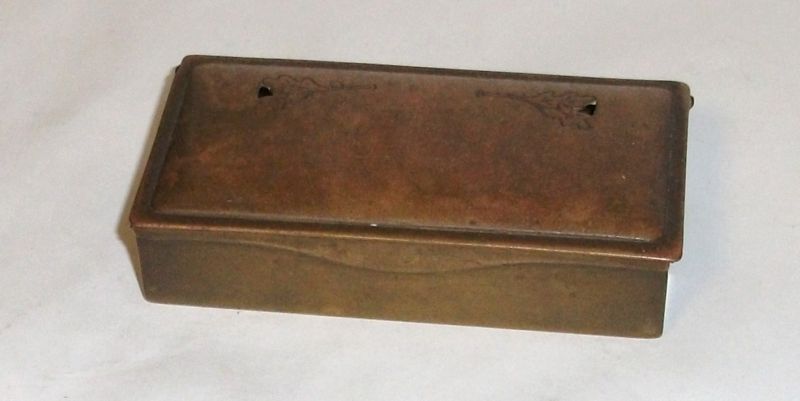 OLD BRONZE METAL 3 SECTIONS STAMP BOX GES GESCH AUSTRIA | eBay
