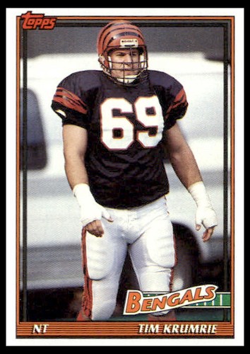 1991 Topps #249 Tim Krumrie Cincinnati Bengals Football Card | eBay