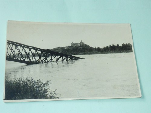 ANCIEN photo WW2 mayence 1945 BRUCKE mainz rhein BRIDGE krieg WAR ...