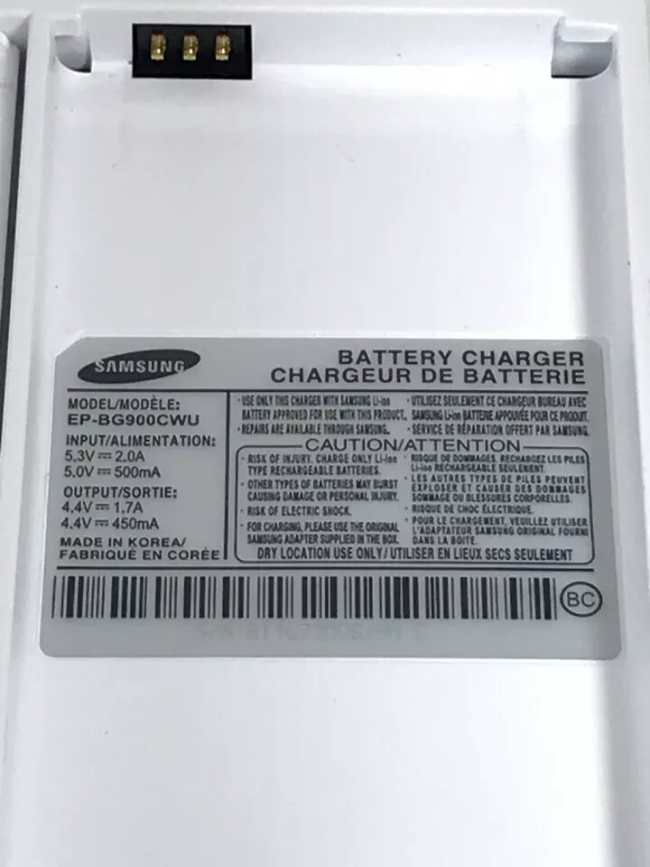 Samsung EP-BG900CWU External Battery Dock Charger, White | eBay