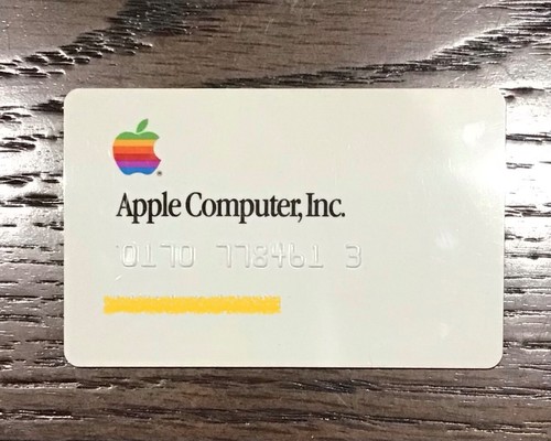 Apple Expired Credit Card 1986 Rare Excellent Condition | eBay