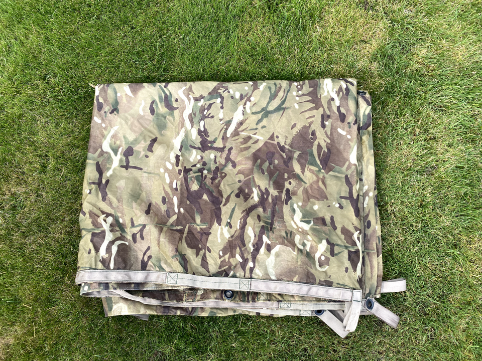 British Army Issue MTP Basha Ground Sheet GS Waterproof Shelter Cover ...
