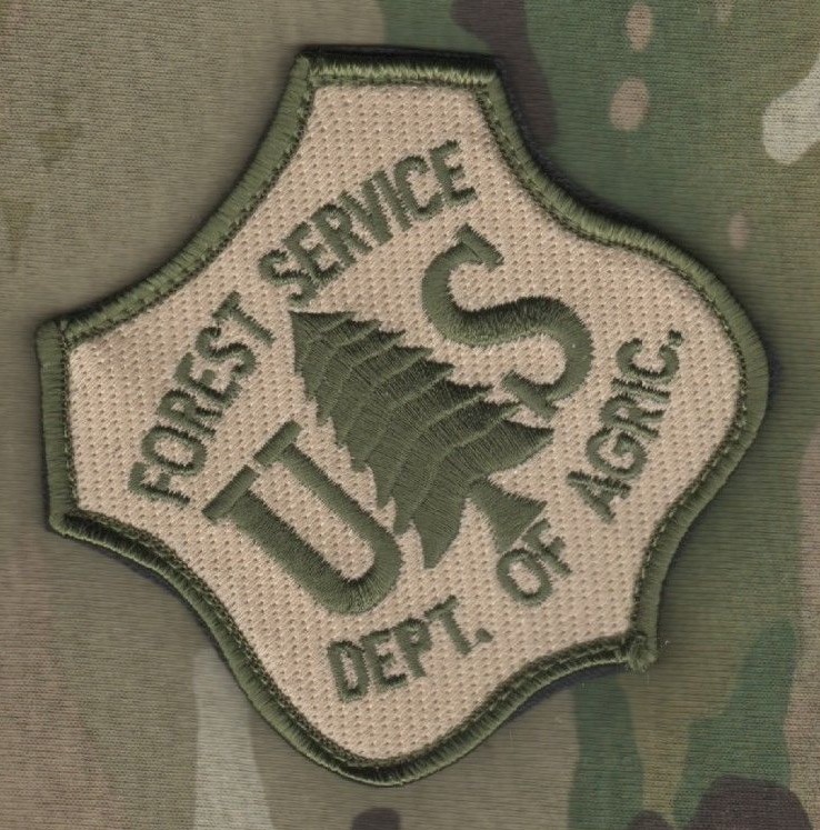 FOREST FIREFIGHTER US FOREST SERVICE WILDLAND BIGFOOT SASQUATCH velkrö ...