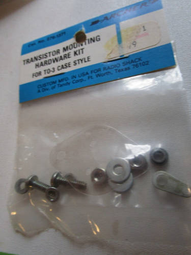 Archer (Radio Shack) #276-1371 Transistor Mounting Hardware Kit ...