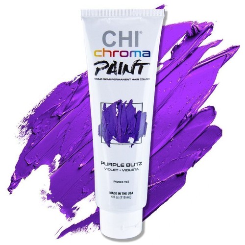 Chi Chroma Paint Bold Semi-Permanent Hair Color 4 oz Purple Blitz | eBay