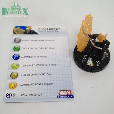 Heroclix Incredible Hulk set Ghost Rider (Ketch) #037 Super Rare figure ...