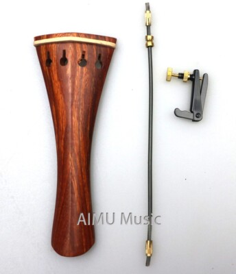 Hill type Violin Tail Piece 4/4 Rosewood Violin Tailpiece With Gut Fine ...