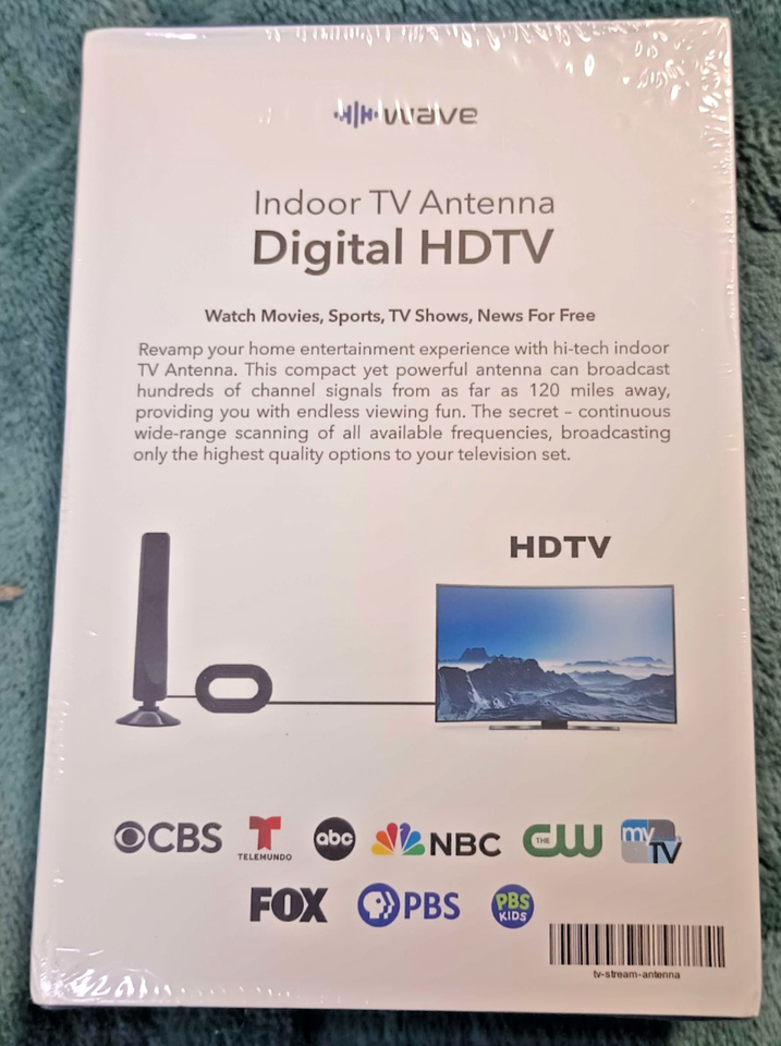 Wave Indoor TV Antenna Digital HDTV new in box SEALED | eBay