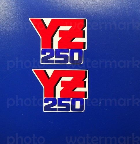 1987 87' yamaha YZ250 decals 2pc stickers graphics shroud calcos YZ 250 ...