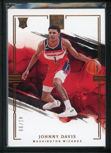 2022-23 JOHNNY DAVIS 40/99 PANINI IMPECCABLE ROOKIE RC #97 | eBay