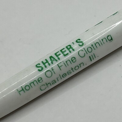 VTG Ballpoint Pen SHAFER'S Home Of Fine Clothing Happy Holidays ...