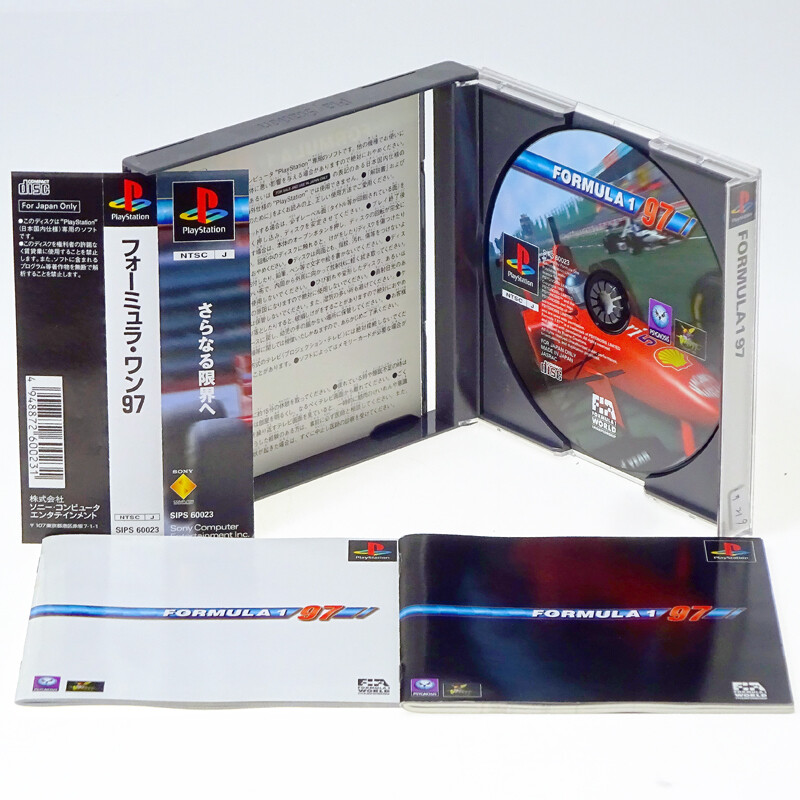 FORMULA 1 97 + SPINE Card PS1 Sony Japan Import PlayStation PSX NTSC-J ...