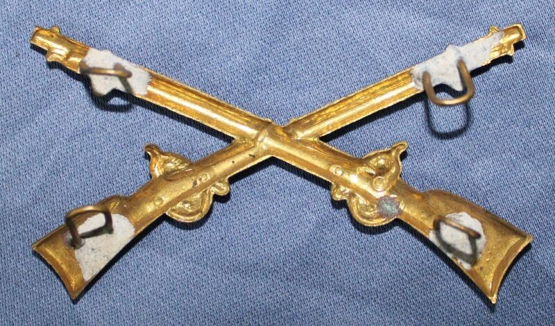 Original Model 1875 U S Infantry Crossed Rifles Hat Insignia | eBay