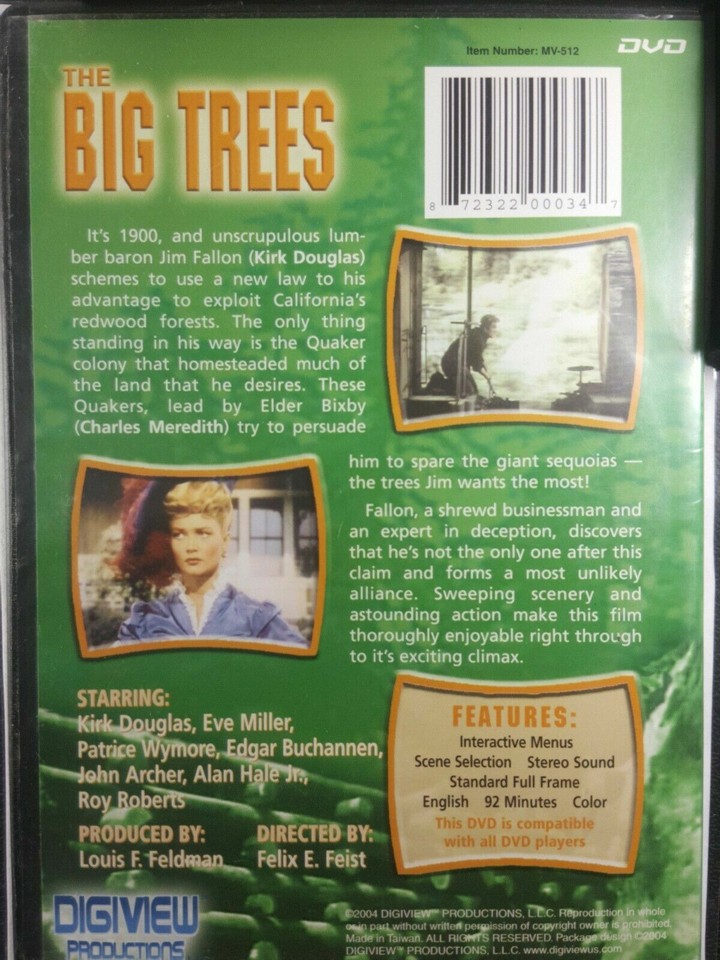 The Big Trees (Brand New, DVD) Douglas Business Promise Money Who owns ...