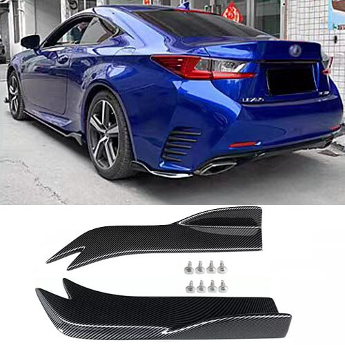 Carbon Fiber Rear Bumper Diffuser Splitter Spats For Lexus RC200t 300 ...