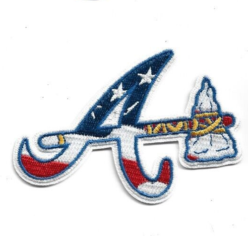 NEW 2 3/8 x 2 1/2 inch Alanta Braves USA logo free shipping | eBay