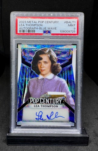PSA MT 9 ~ LEA THOMPSON AUTO ~ 2023 MEATL POP CULTURE ~ BLUE WAVE # ...