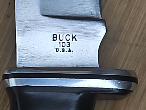 BUCK 103 USA 🇺🇸 Pre 1986 Hunting Skinner Knife Phenolic Handles ...