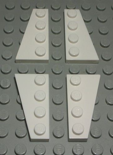 LEGO Plate Slanted 2x4 White | eBay