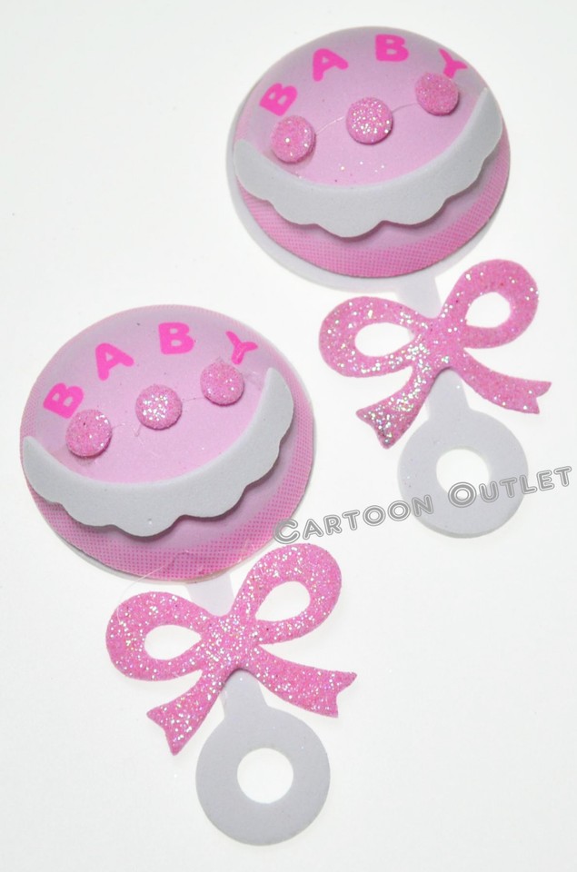 Baby Shower Pink Foam Rattles Party Decorations It's a Girl Prizes ...