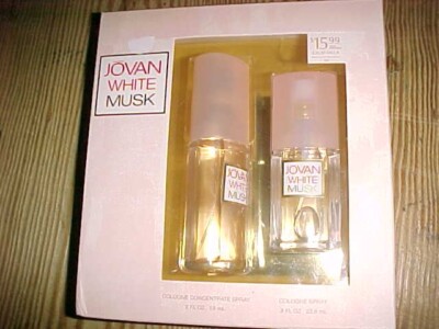 JOVAN WHITE MUSK GIFT SET - SEALED - COLOGNE and CONCENTRATE - Estate ...