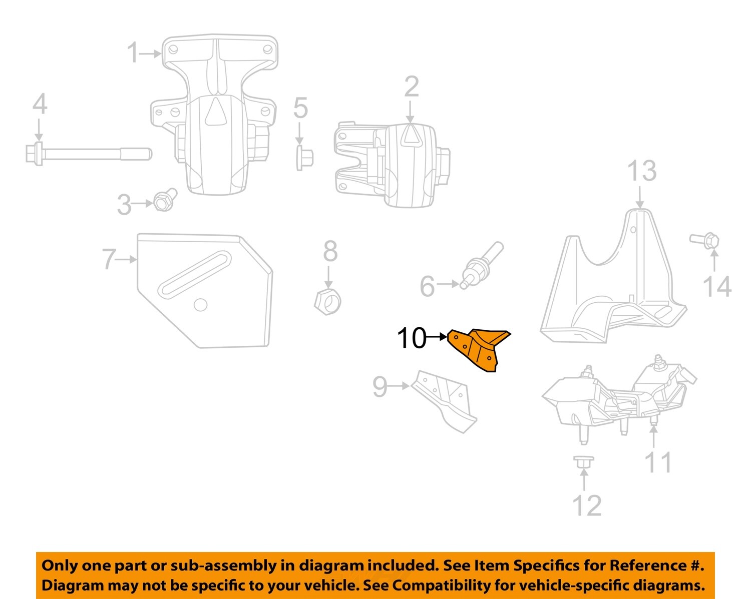 CHRYSLER OEM 19-23 1500 Engine Engine Trans Mounting-Rear Mount Brkt ...