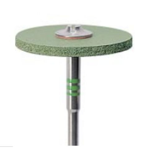 Edenta Green 301HP Diamond High Polish Round Flat Edge Wheel 25 x 2mm ...