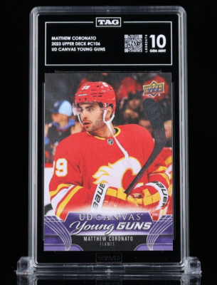 2023-24 Matthew Coronato Upper Deck UD Canvas Young Guns Rookie RC TAG ...