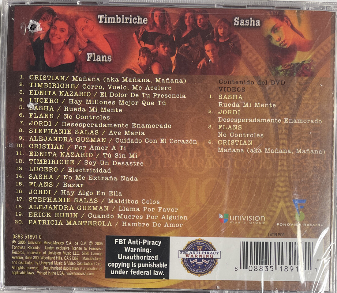 Como Te Extraño: Pop [CD & DVD] by Various Artists (CD, Jun-2005, 2 ...