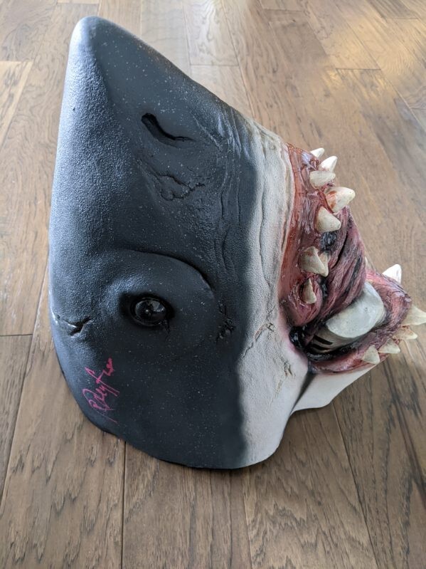 Trick or Treat - Jaws "Bruce the Shark" latex mask signed by Richard ...