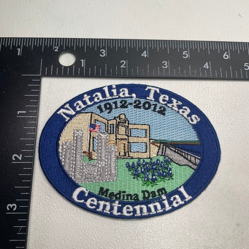1912-2012 MEDINA DAM NATALIA TEXAS CENTENNIAL Patch (Hydraulic Engineering) M009 | eBay