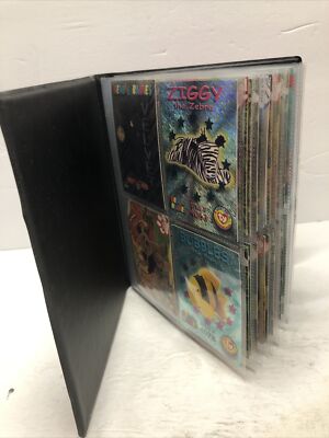 Beanie Babies Collector Card Lot x40 Plus Stickers In Binder See Pics ...
