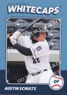2022 West Michigan Whitecaps Austin Schultz RC Rookie Detroit Tigers | eBay