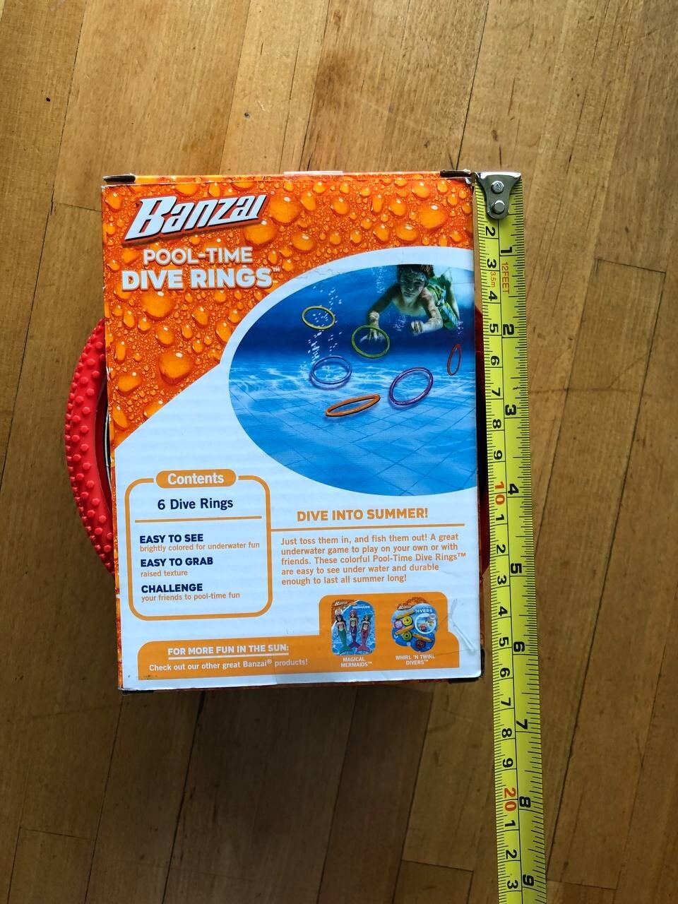 Banzai Pool Time Dive Rings 6 Piece Assort. Colors Pool & Bath Time | eBay