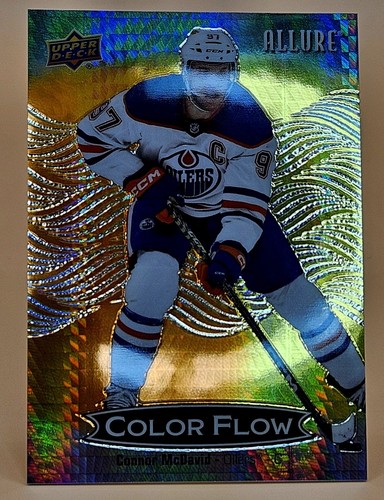2024-25 UD Allure Color Flow Spectrum Orange-Yellow Connor McDavid /199 ...