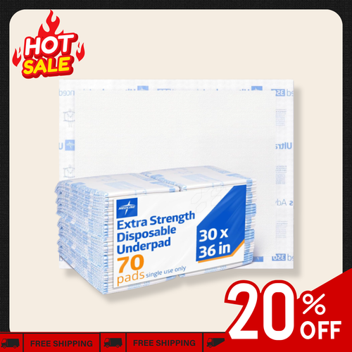 Medline Ultrasorbs Advanced Extra Strength Drypads, Super Absorbent ...