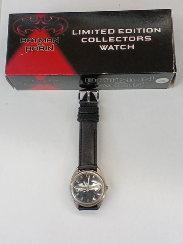 FOSSIL Batman & Robin LL-1601 Chronograph Watch Unisex Adjustable Black ...