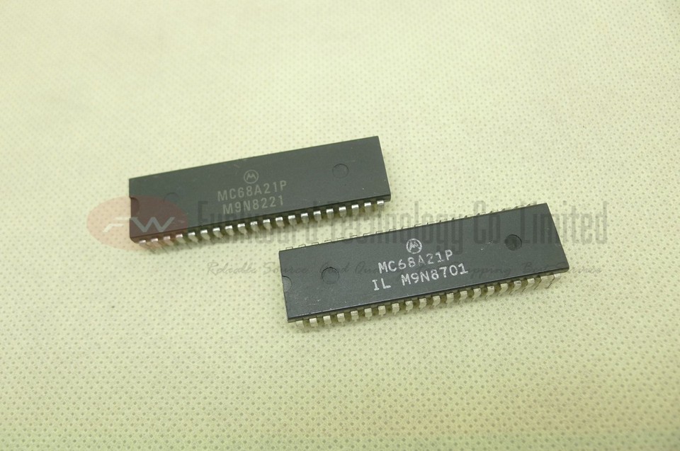 Motorola MC68A21P 68A21 6821 Peripheral Interface Adapter MPU DIP40 x ...