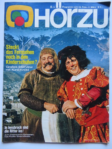 Hörzu 8/1973, Ausgabe Österreich, Kuno Knöbl, Robert Stolz, Hildegart ...