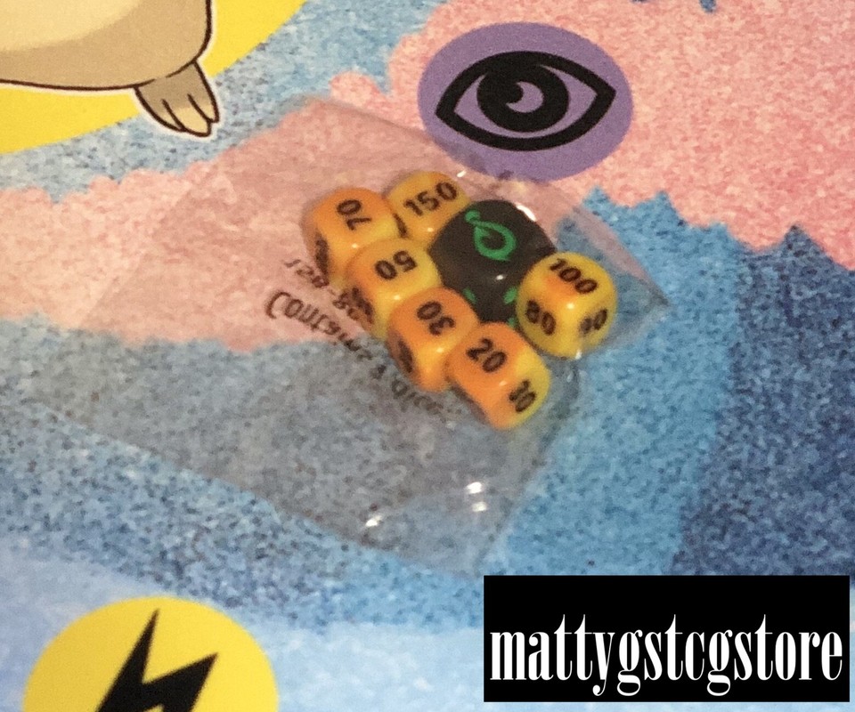 Pokemon TCG: Elite Trainer Box Dice; VSTAR Markers; Poison and Burn ...