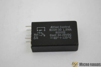 ALLIED CONTROL BLUE BEAD RELAY WJSN-3D 1.8MA 8000 OHM NEW IN BOX RARE ...