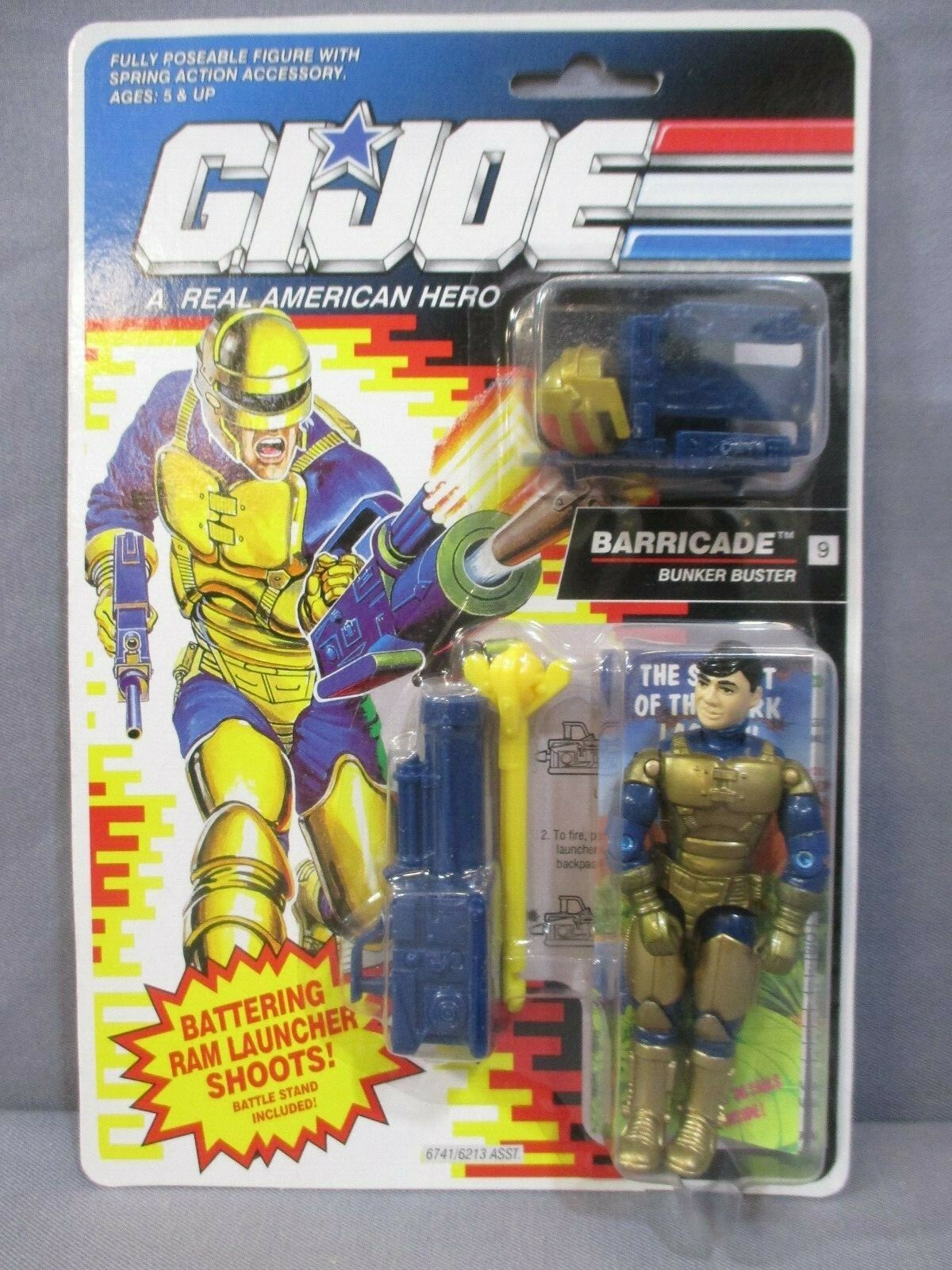 GI Joe 1991 BARRICADE Bunker Buster Action Figure MOC Factory Sealed ...