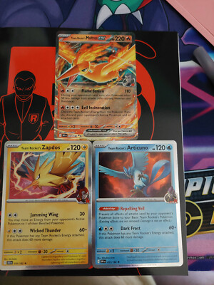 Zapdos Moltres Articuno Pokemon Team Rocket's BIRDS Destined Rivals 3 ...