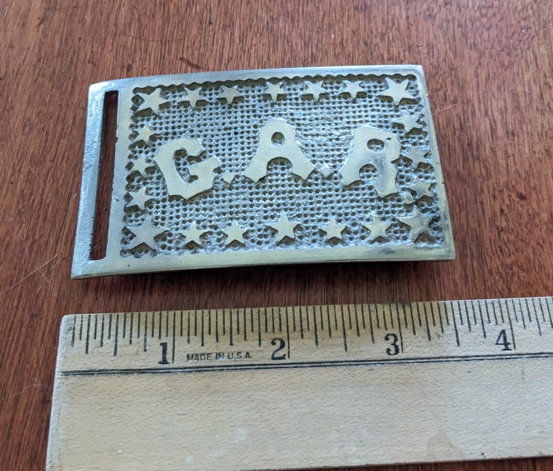 1800s 1900s G.A.R. BELT BUCKLE GRAND ARMY OF THE REPUBLIC 3.5 x 2.25 ...