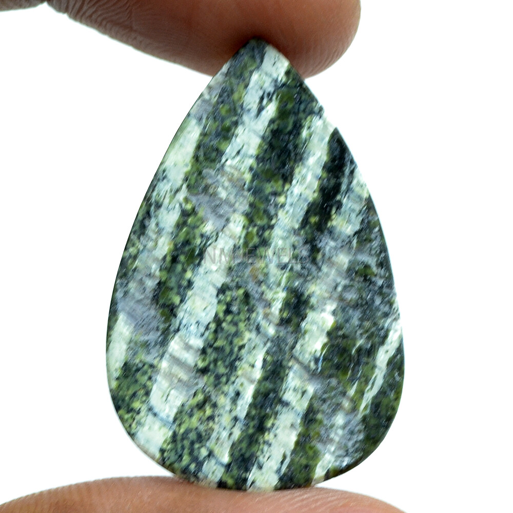 Cts 23.50 Natural Chatoyant Zebra Jasper Swiss Opal Cabochon Pear Loose ...