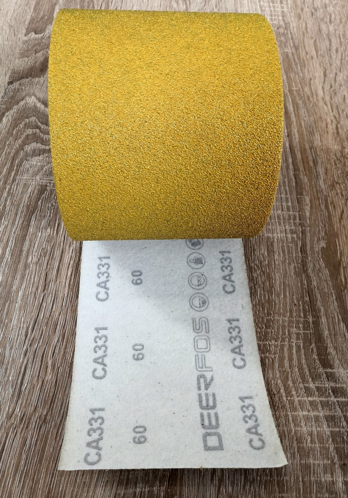 3 meters Hook and Loop Sandpaper Roll Sand Paper Velour Backing 115mm ...