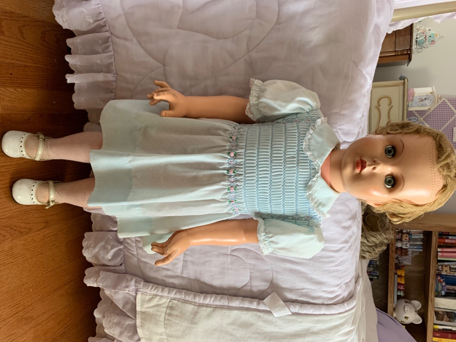 Vintage 1950's-1960's 3 Ft. Doll. Hair is receding. Great condition. | eBay