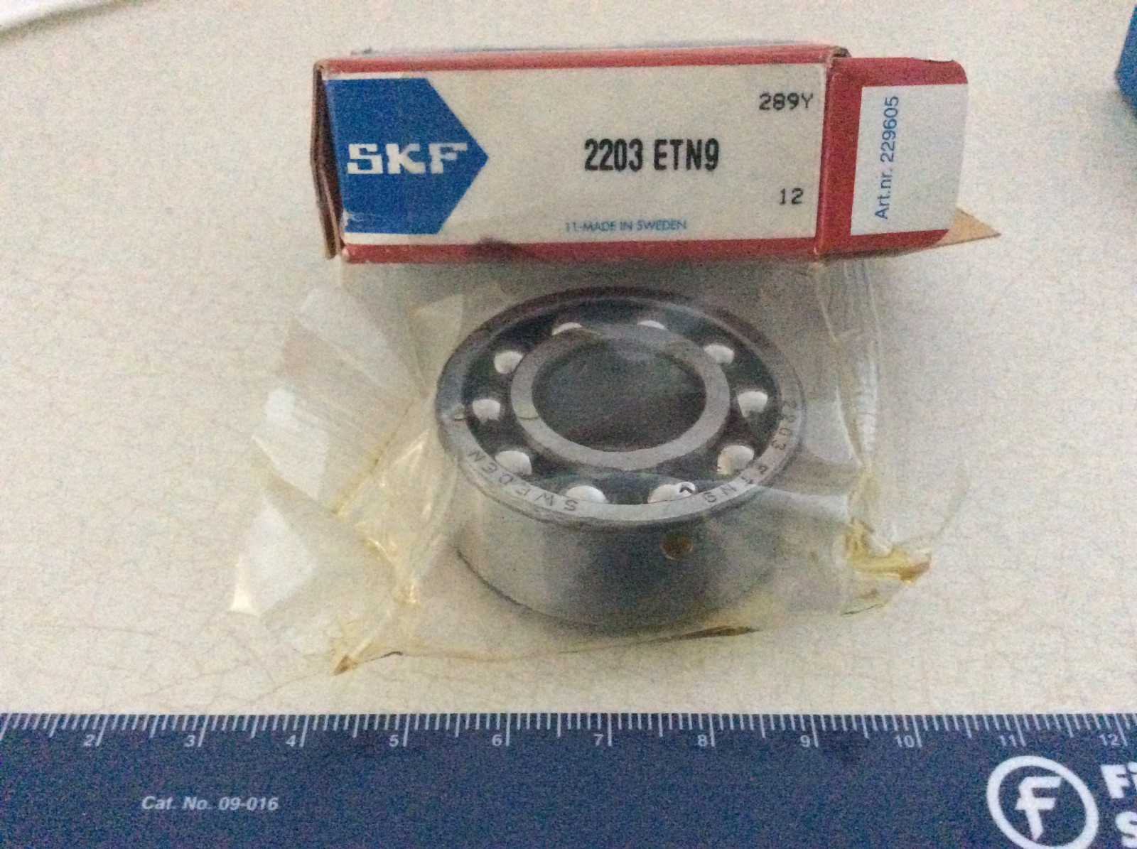 New SKF 2203 ETN9 Self Aligning Bearing, 17mm ID, 40mm OD, 16mm Width ...