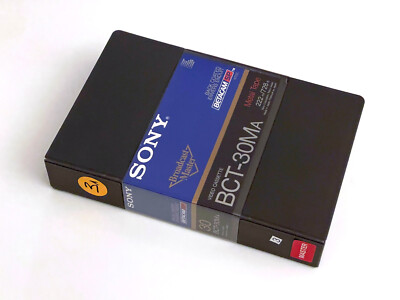 Tape Sony BetaCam SP BCT-30MA Video Cassette Broadcast Metal Tape | eBay