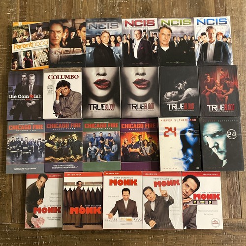DVD Box Set Lot Complete SEASONS TV Series NCIS/True Blood/Chicago Fire ...